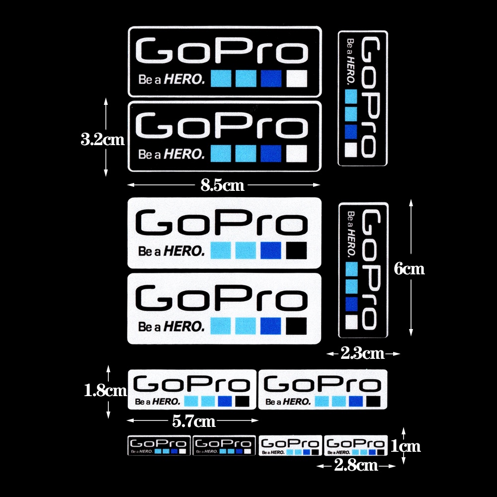 Gopro Logo Reflective Sticker Extreme Sports Motorcycle Trunk Body ...