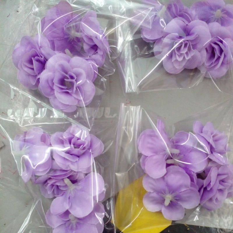 bunga plastic 5pcs (purple) | Shopee Philippines