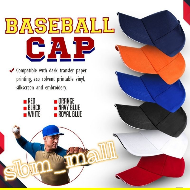 BASEBALL CAP WITH ADJUSTABLE METAL STRAP BUCKLE CLOSURE AND COLORED ...