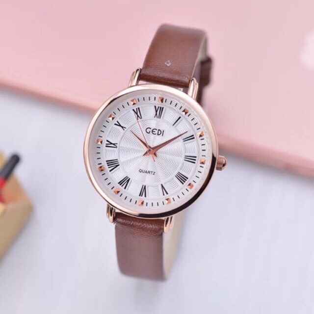 Gedi Genuine Leather Femme Watch | Shopee Philippines