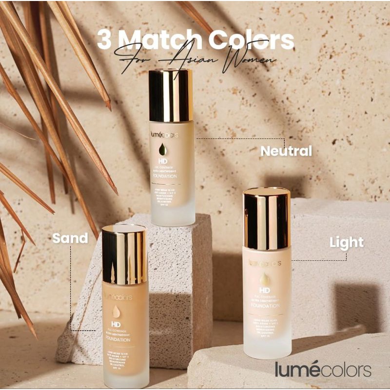 Lumecolors FOUNDATION HD FULL COVERAGE ULTRA LIGHTWEIGHT LUME COLOR ...