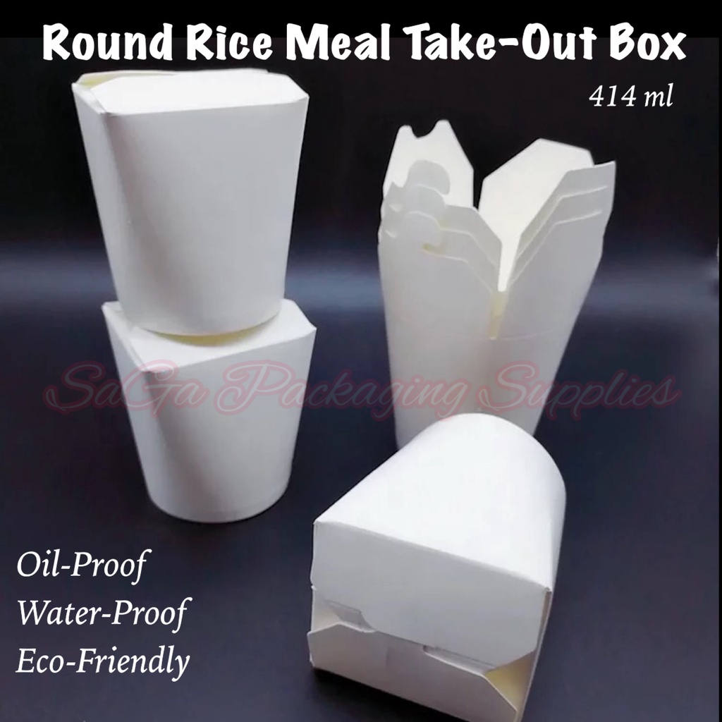 1 pc Rice Meal Round Box Take-Out Round Box | Shopee Philippines