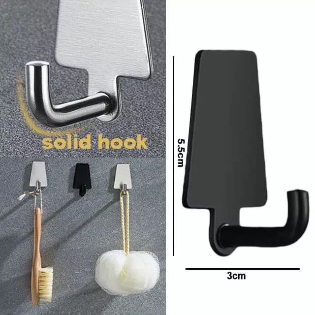 Free Punching Self Adhesive Heavy Duty Sticky Hooks Wall Hangers ...