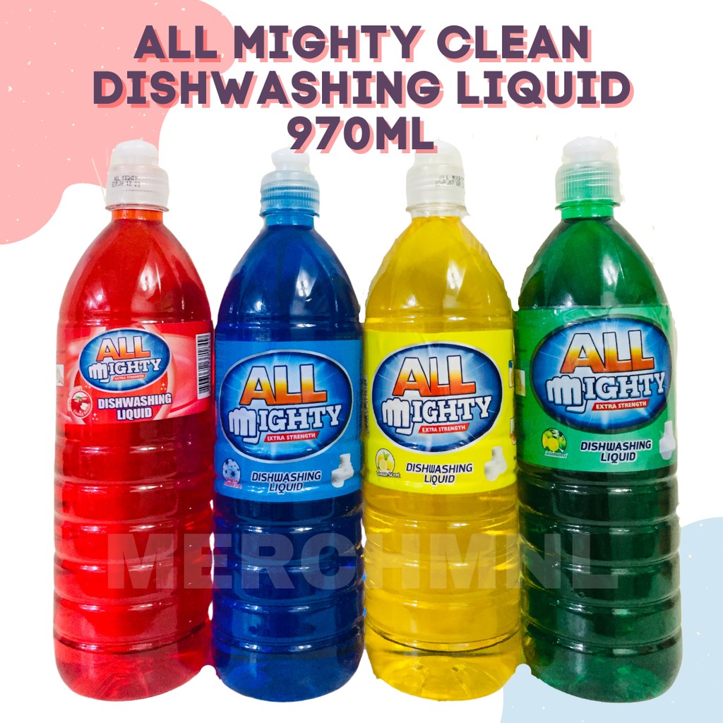 All Mighty Clean Dishwashing Liquid (970ML) | Shopee Philippines