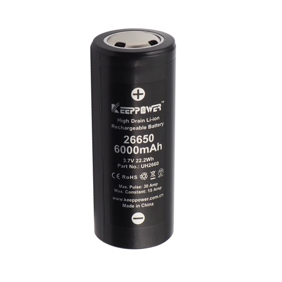 Keeppower Lithium Ion Batteries 18350 16340 16650 18650 14500 26650 ...