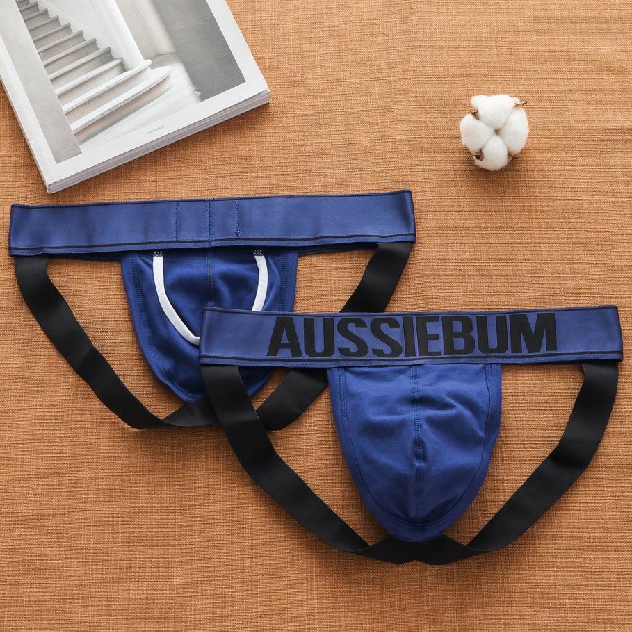 Aussie Bum Men Jockstrap Underwear Cotton Jock Strap Bottomless Briefs ...