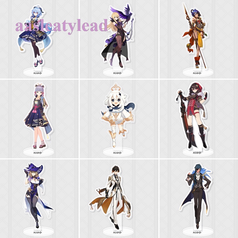 Aasleaty Genshin Impact Figure Model Acrylic Model Ganyu Albedo Zhongli ...