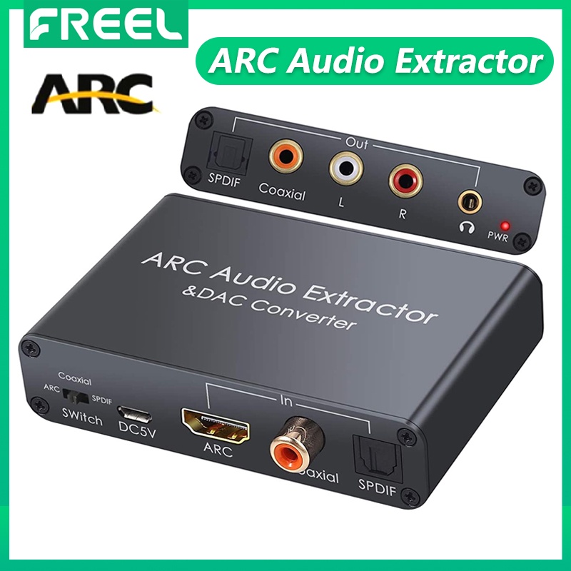Digital to Analog Audio Converter,HDMI ARC Audio Extractor HDMI Audio ...