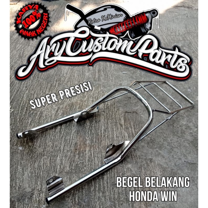 Honda win front rack rear rack braces, honda win basket, original ...