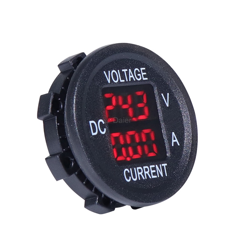 Universal D6 LED Digital Voltmeter Panel Car Volt Meter DC 5-48V ...