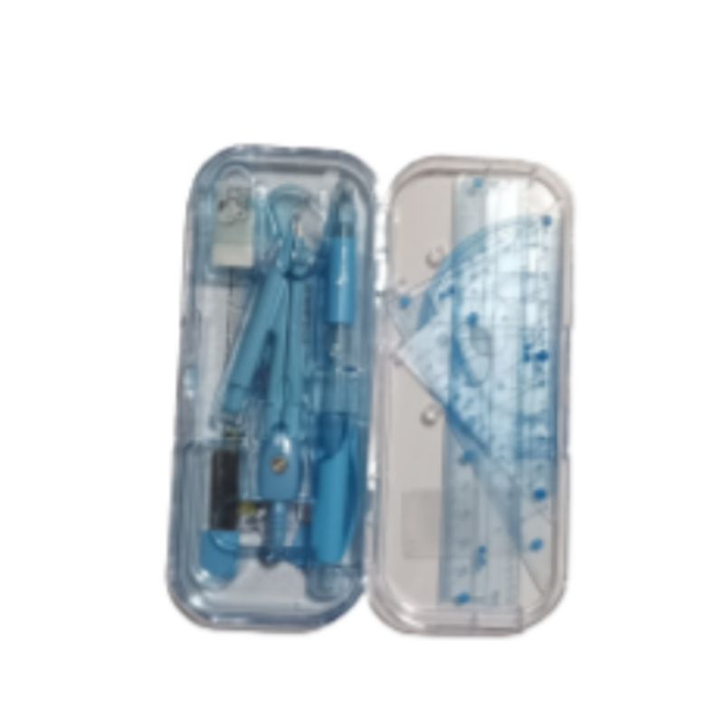 Blue Snoopy Peanuts Drawing Compass Triangle Mechanical pencil set ...