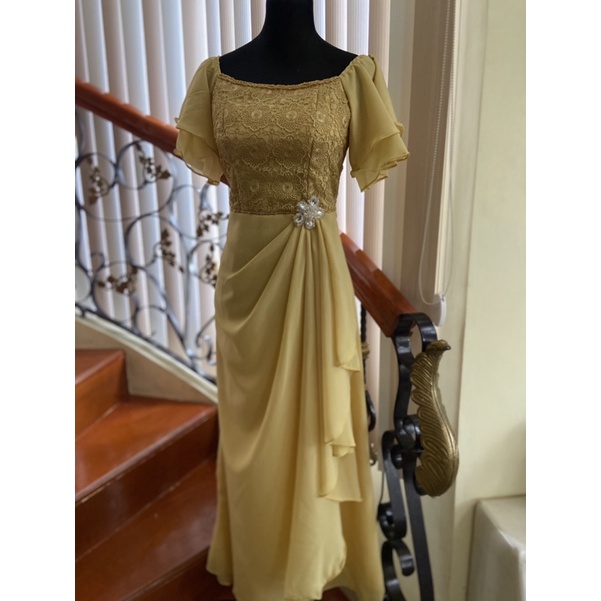 Mother of the Bride Dress/ Principal Sponsor Gown/ Secondary Sponsor Gown/ Ninang Gown | Shopee ...