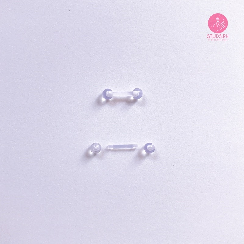 studs.ph | Sold per 1piece Clear Acrylic Piercing Retainer for lobes ...