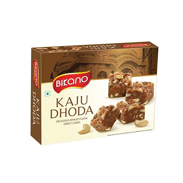 Bikano Kaju(CASHEW NUTS) Dhoda Burfi 400g-Dodo Bafi Indian Sweets ...