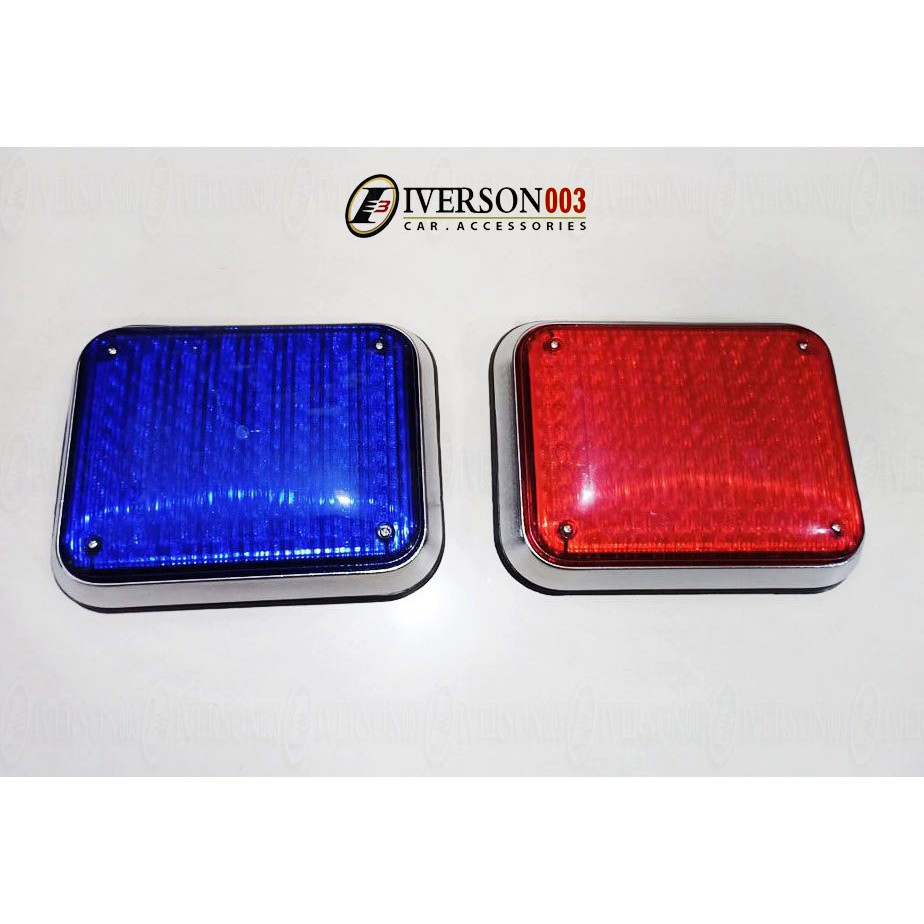 Square Bar Blinker (Blue/Red) | Shopee Philippines