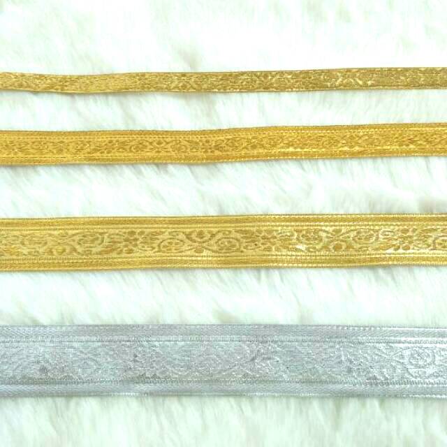METERED MAS SILVER LACE RIBBON (100cm) | Shopee Philippines