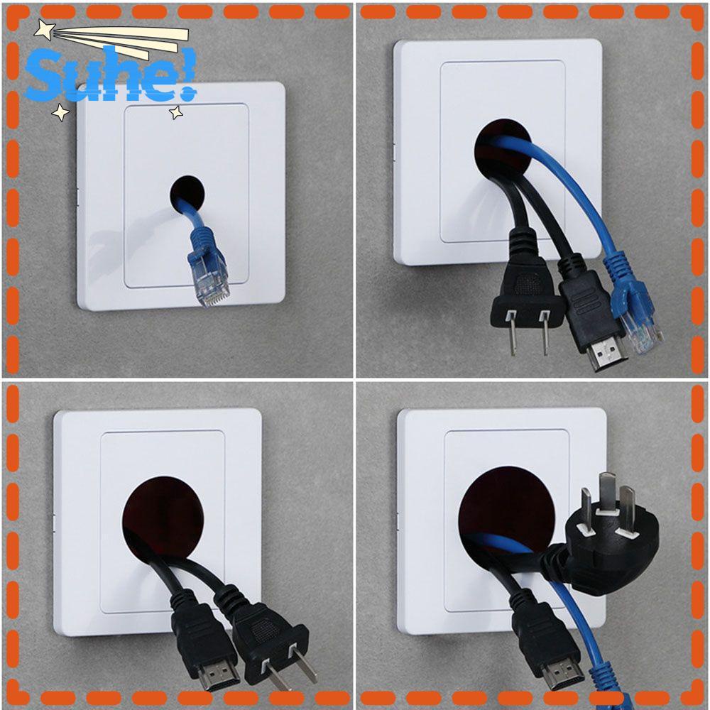 HI-SUHE 1Pcs Wall Blank Panel Electrical Supplies With Rubber Pad With ...