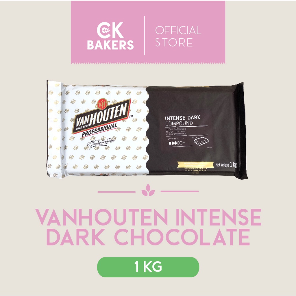 VanHouten Intense Dark Chocolate Bar 1kg | Shopee Philippines