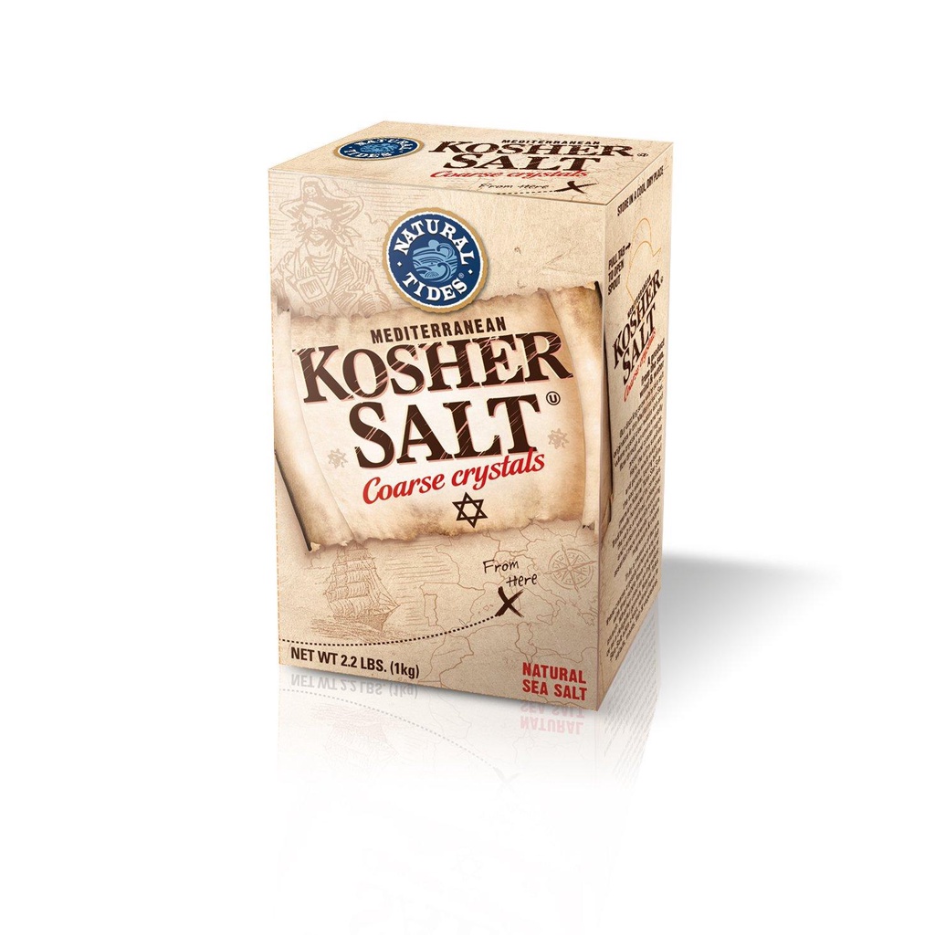 Imported Mediterranean KOSHER SALT 1 kilogram -- Exp. Date: 2027 ...