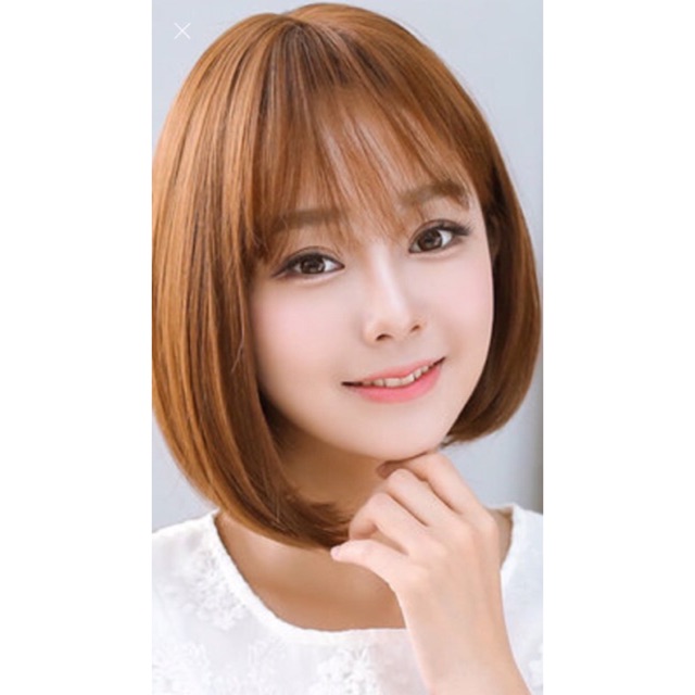 Student Wig In The Middle Of A Short C-Bob Bangs. | Shopee Philippines