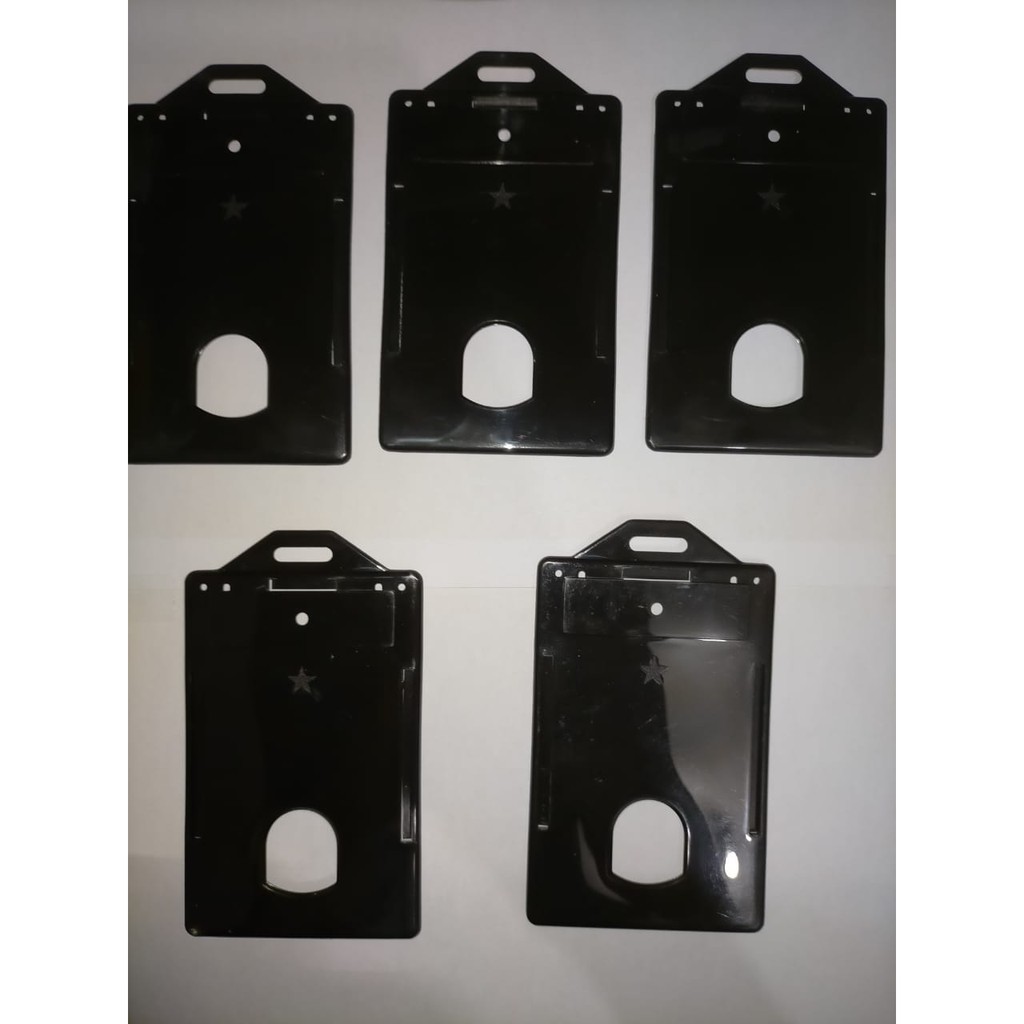 HITAM Id Card Casing Holder/ID Card Frame/Name Tag ID Card - Black ...