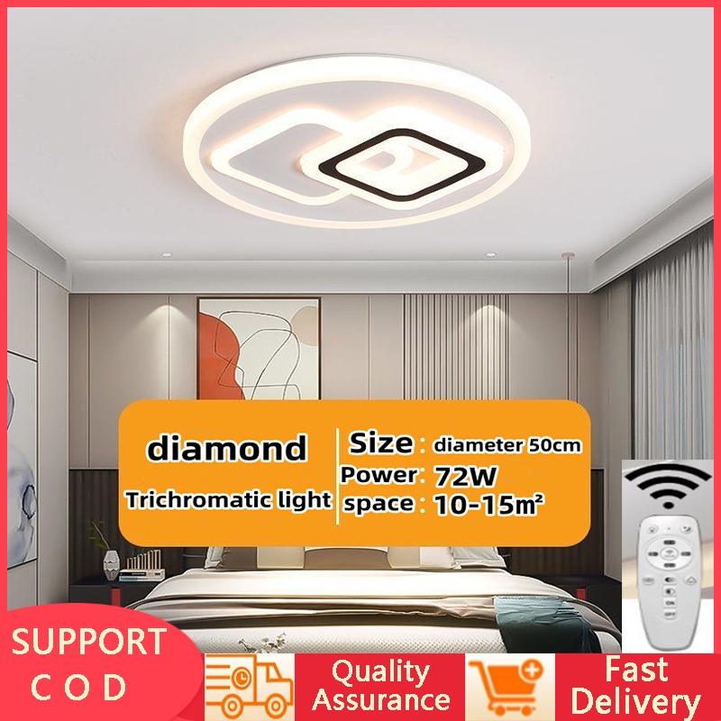 Tri Color Nordic Living Room Light Led light with remote control/room ...