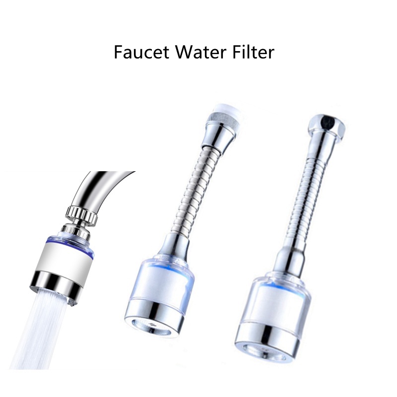 Faucet Filter Water Tap Extension Filter Anti Splash Rotatable Faucet ...