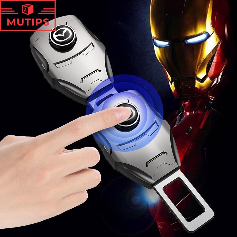 Mazda 1/2Pcs Car Seat Belt Extension Buckle Iron Man Muffler For Mazda ...