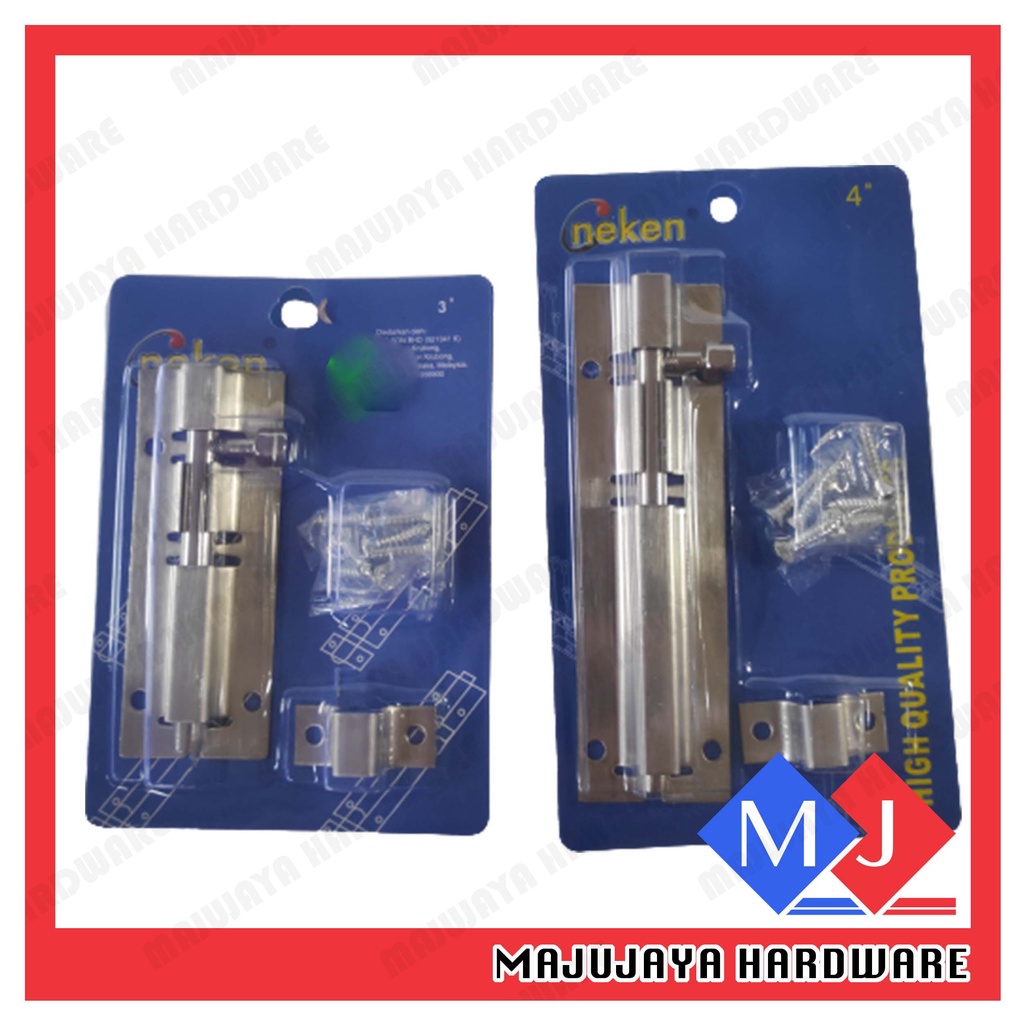 NEKEN Stainless Steel Security Safety Door Latch Door Bolt Shed Gate ...