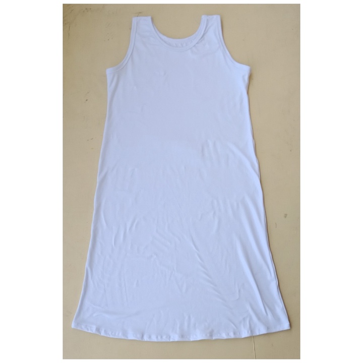 White Long Kamison Dress For Adult Free Size & Plus Size | Shopee ...