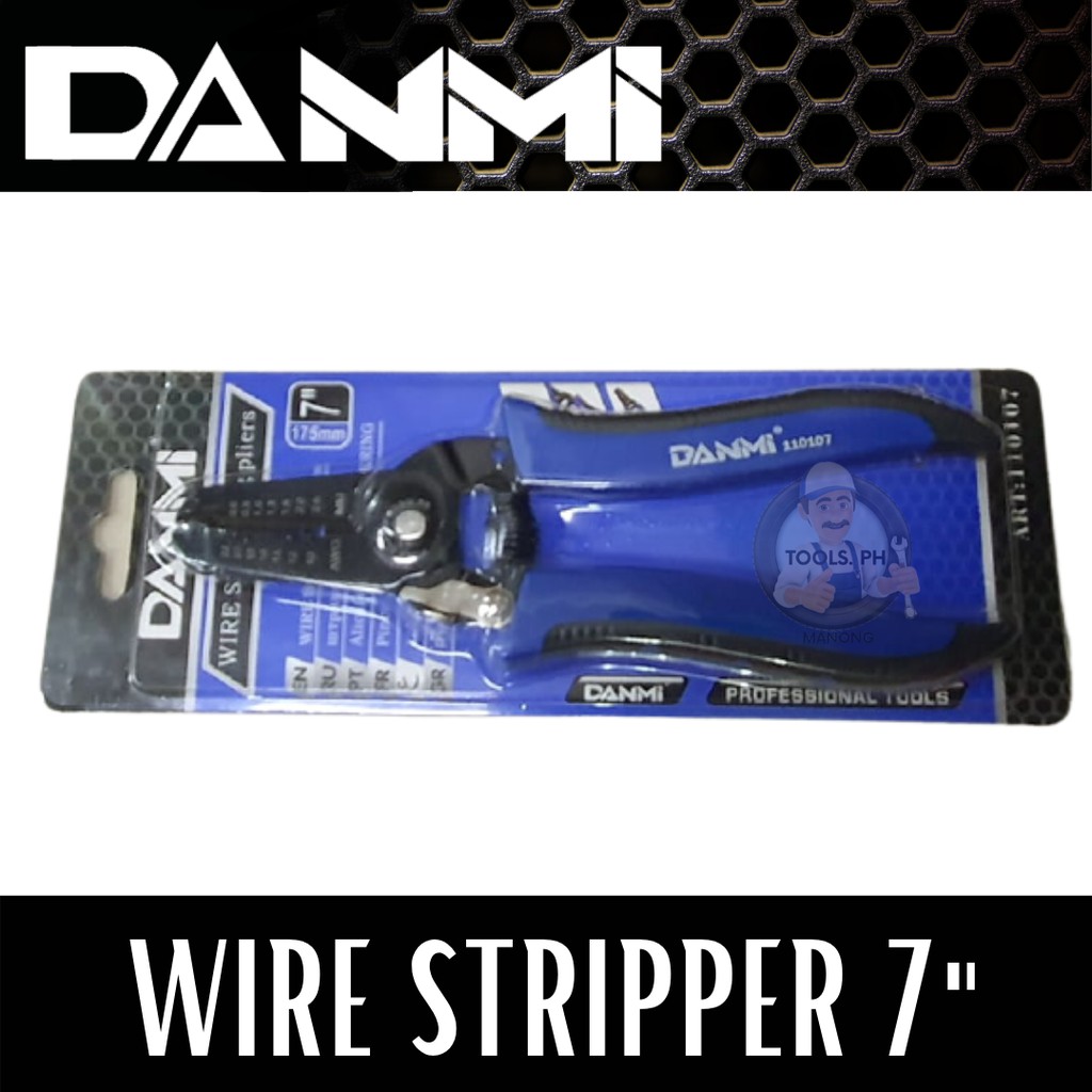 Jrshopeeph Danmi Wire Stripper 7" Pangbalat Ng Kable Heavy Duty High ...