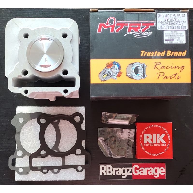MTRT 59mm Chromebore Block Set w/ Forged Piston - Mio i 125 / Soul i ...