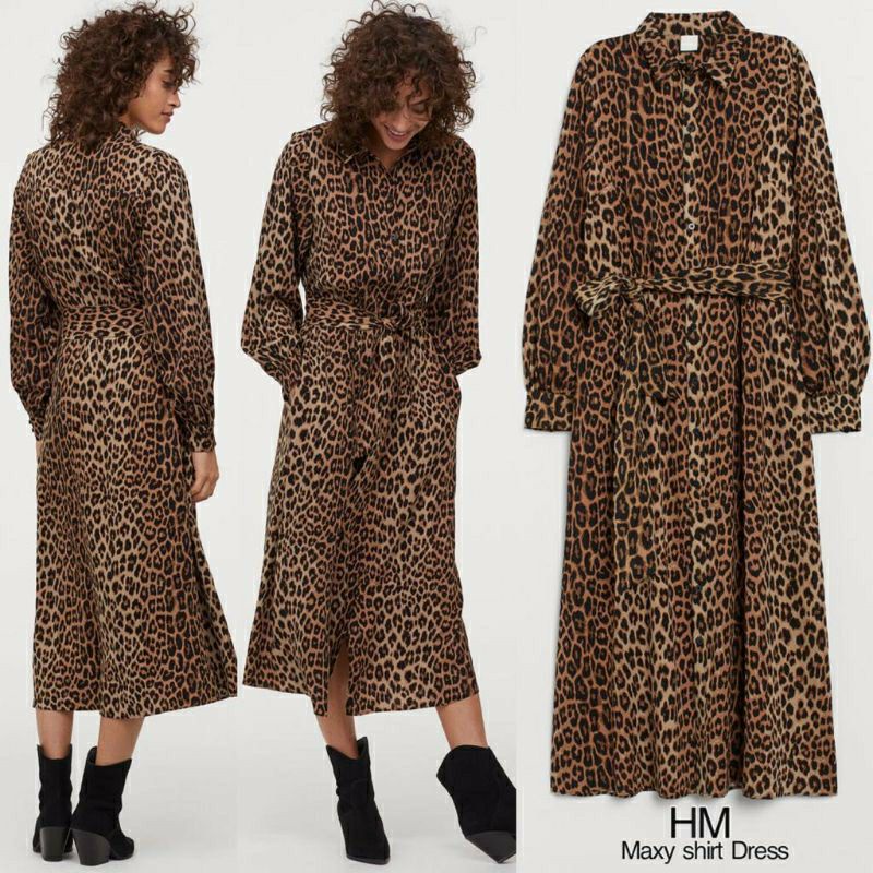 Hnm Leopard Maxy Dress Original | Shopee Philippines