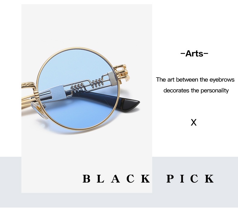 ZEliN European and American personality Sunglasses round Frame ...