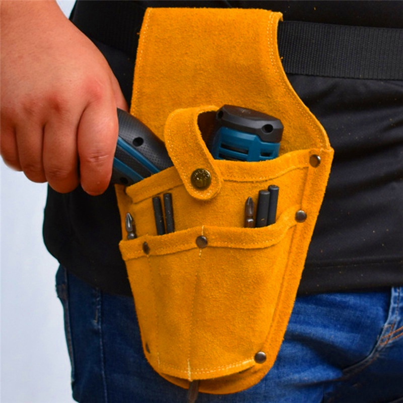 Heavy-duty Drill Holster Tool Belt Pouch Bit Holder Hanging Waist Bag ...