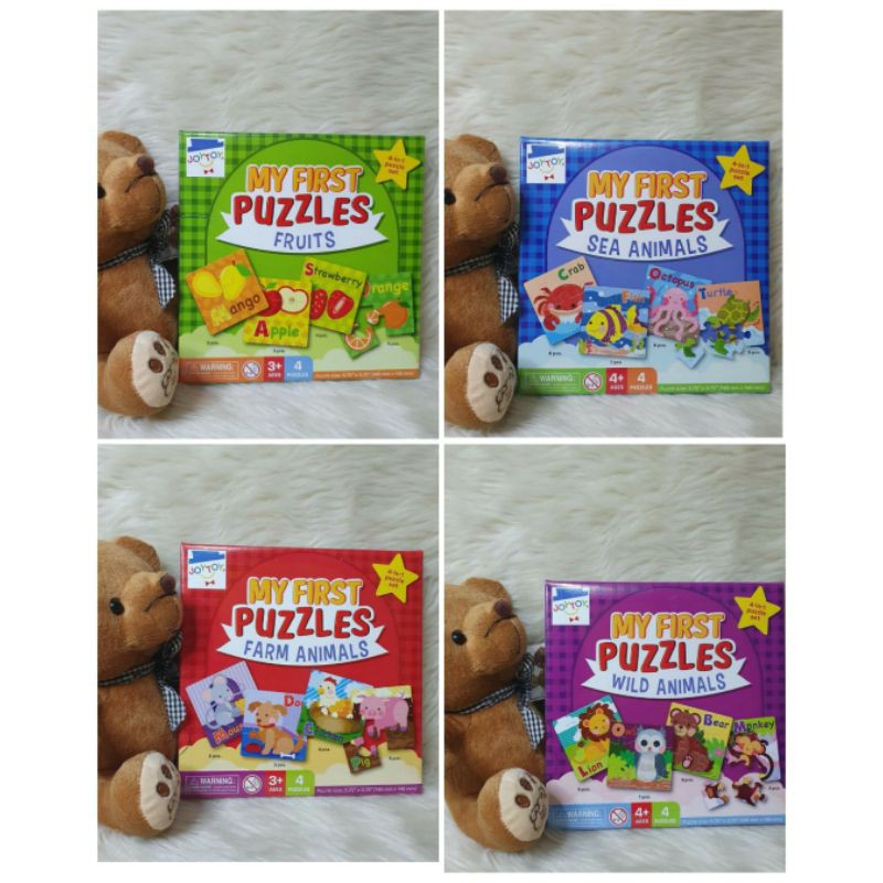 My First Puzzles, Sea Animals,Fruits,Wild animals, farm animals ...