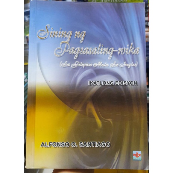 Sning ng Pagsasaling -Wika (Sa Filipino Mula sa Ingles)Ikatlong Edisyon ...