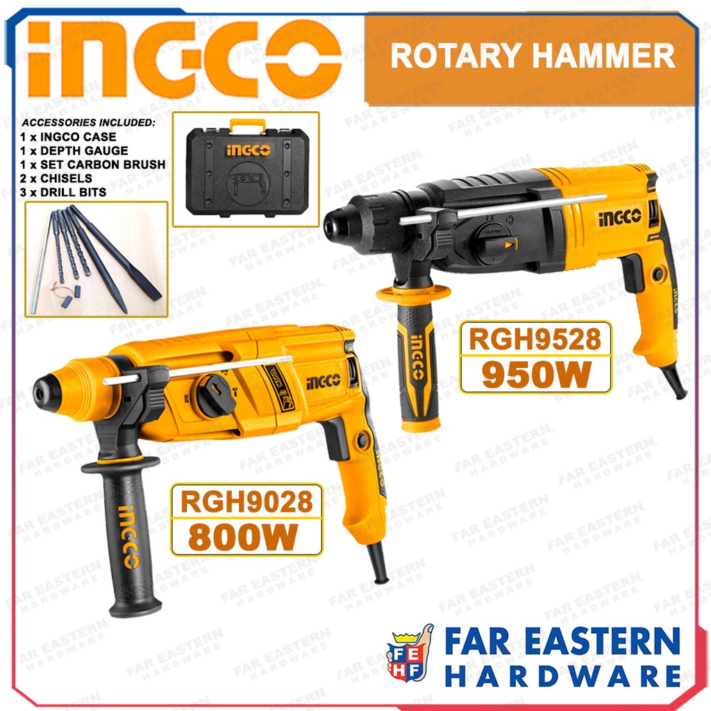 INGCO Rotary Hammer Drill SDS Plus RGH9028 | RGH9528 INPTCD | Shopee ...