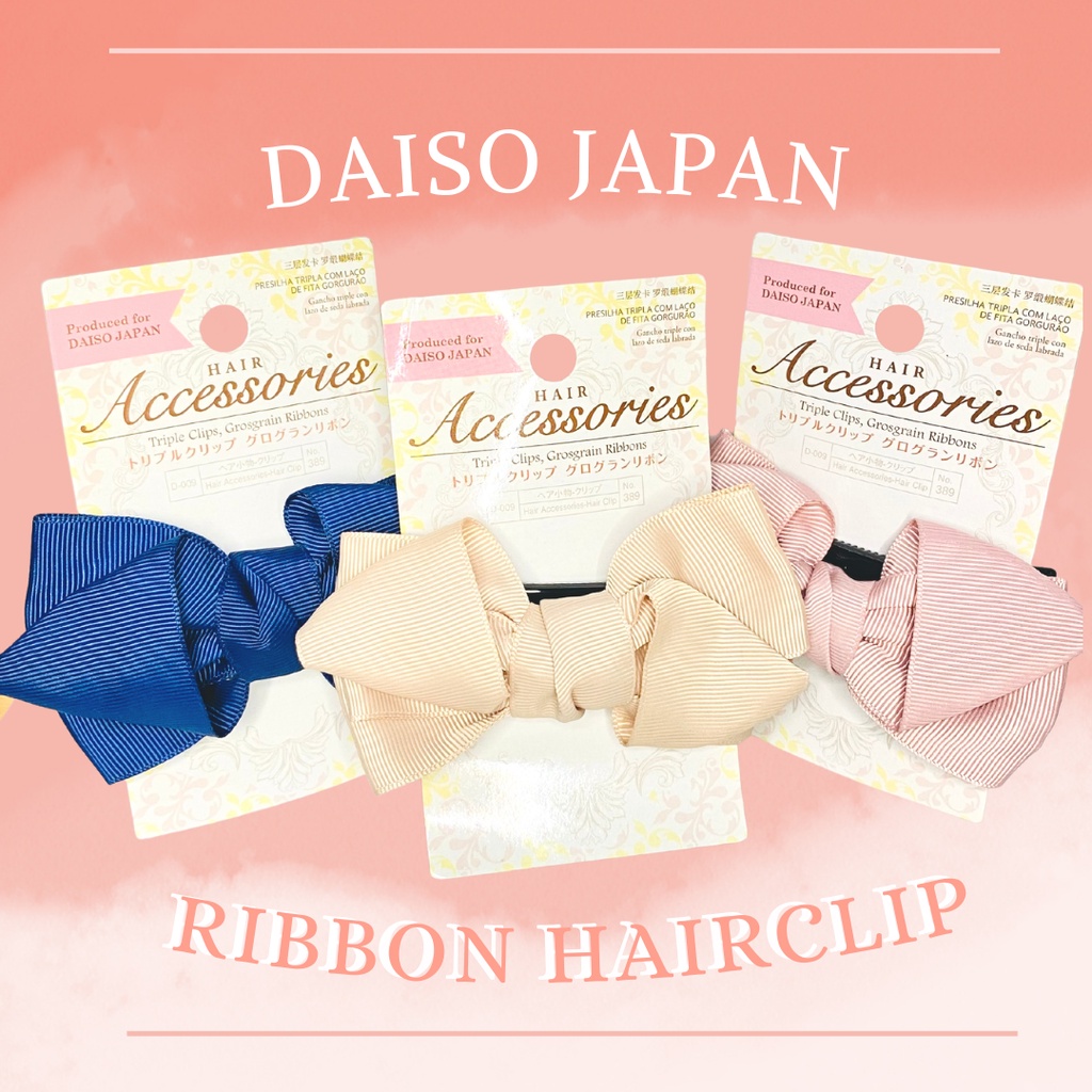 SALE!! Daiso Japan Ribbon Hair Clip (sold per piece) | CandyTalk ...