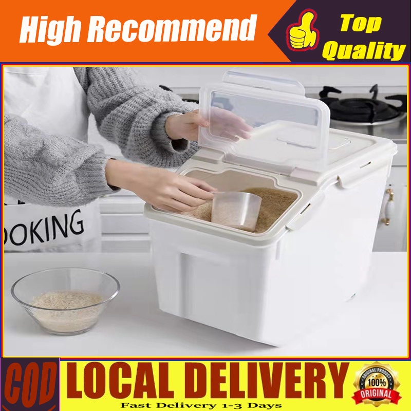 Storage Container Food Rice Airtight Keeper 15 Kg 25 Kg Big Dispenser ...