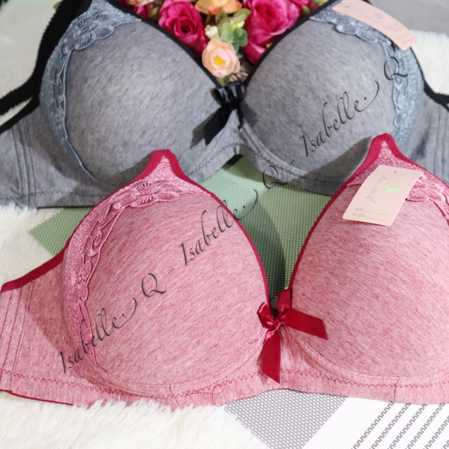 BEST Seller Plus size cup D/D+ Non wire cotton bra #331 | Shopee ...