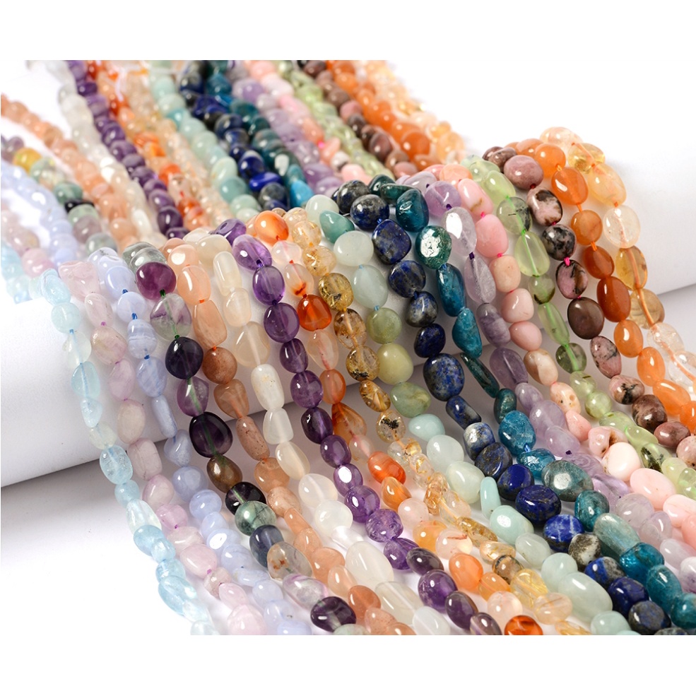 8-11MM Natural Quartz Ore Mineral Stone Beads Colorful Mixed Gravel ...