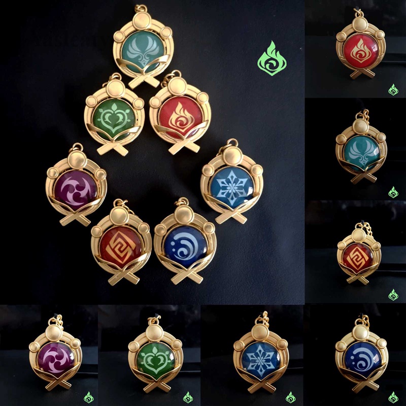 aasleaty Game Genshin Impact keychain Genshin impact eyes of god ...