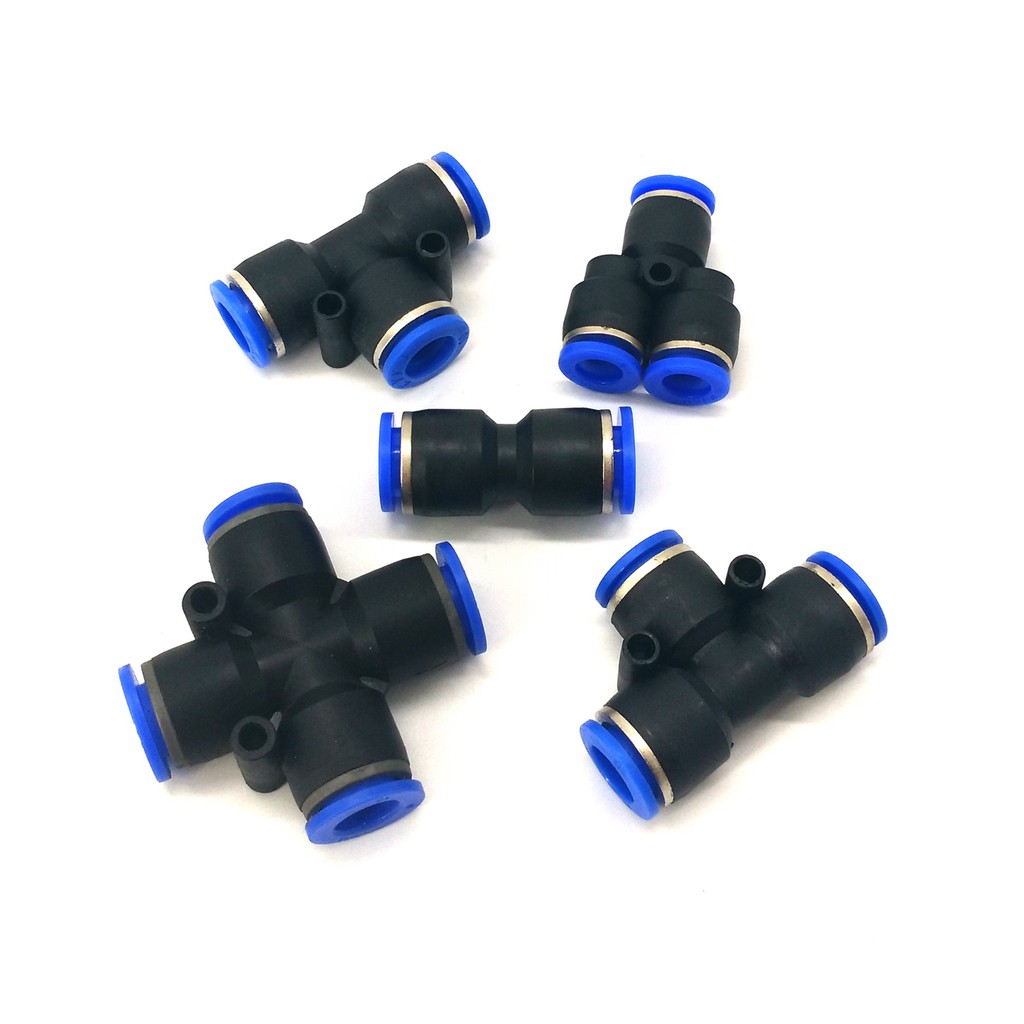 Set OF 10 (CONNECTORS) 8MM TUBE PLASTIC QUICK COUPLING | Shopee Philippines