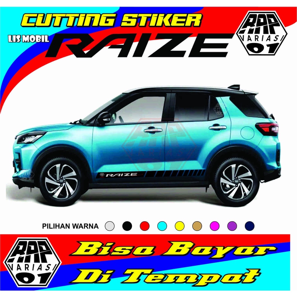 Raize CAR LIS STICKER, TOYOTA RAIZE CUTING STICKER | Shopee Philippines