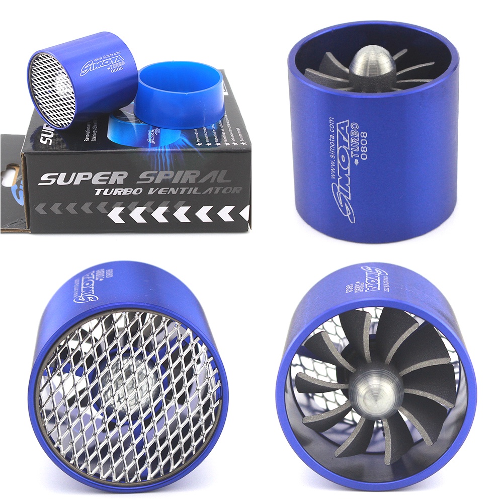 2.0 Inch Simota Racing SINGLE Fan Super Spiral Turbo Ventilator Turbo ...