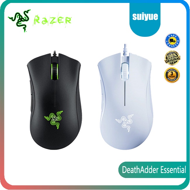 Razer DeathAdder Essential Wired Gaming Mouse 6400DPI Optical Sensor ...