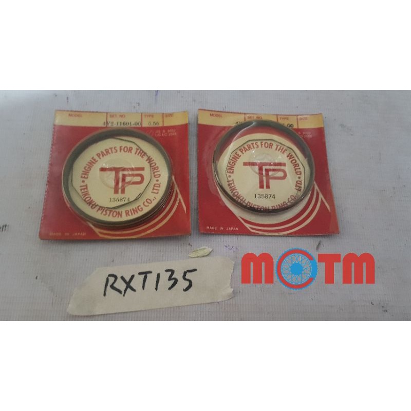 PISTON RING FOR YAMAHA RXT135 (TP JAPAN) | Shopee Philippines