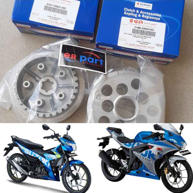 Disc pressure cover clutch hub lining gsx 150 satria Fu Fi Raider Fi ...