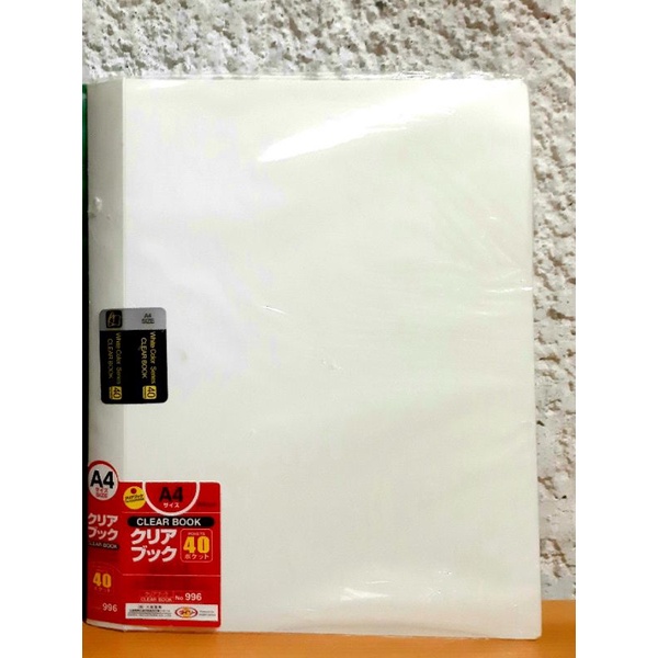DAISO CLEAR BOOK A4 SIZE 40 POCKETS JAPAN IMPORTED | Shopee Philippines
